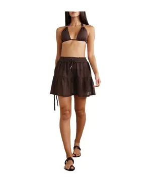 Melissa Odabash Dune Open-knit Mini Skirt