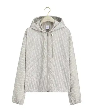 Dior Zipped Hooded Jacket - Grey