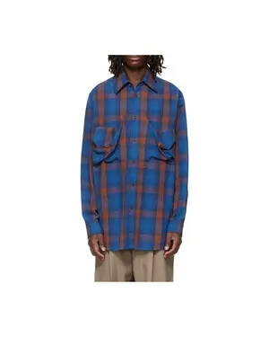 VIVIENNE WESTWOOD Achilles Checked Overshirt - Blue