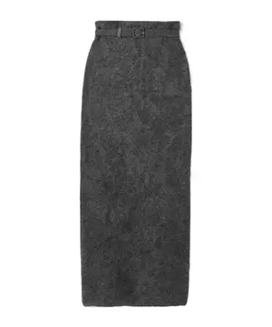Adam Lippes Belted Brushed-cashmere Midi Skirt - No