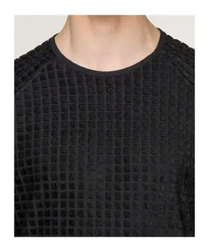 Y3 Reversible Waffle-knit T-shirt