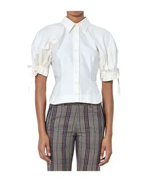 VIVIENNE WESTWOOD Cotton Poplin Shirt - White