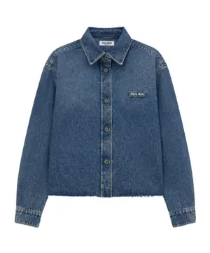 MIU MIU Miu Miu Button-Up Denim Shirt