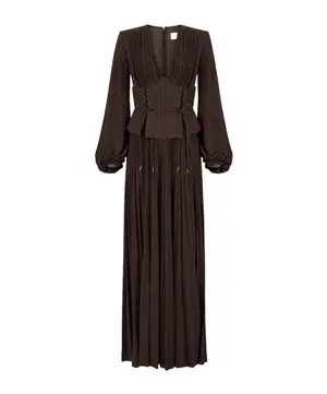 Elisabetta Franchi V-neck Formal Dress