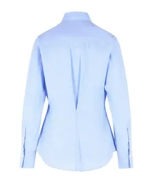 Closed Asymmetric Hem Button-up Shirt