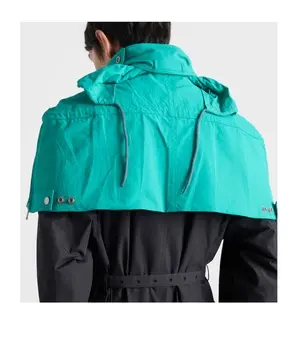 Prada Hooded Pocket Cape