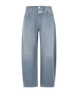 Closed Jazzie Cropped Barrel Jeans - Grey