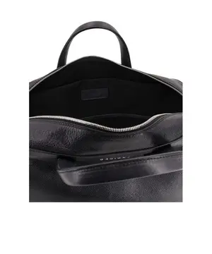 Orciani Zipper Briefcase With Detachable Shoulder Strap