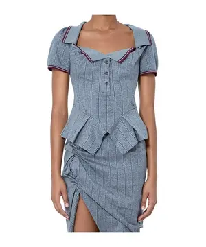 VIVIENNE WESTWOOD Monday Pinstriped Top - Multicolor