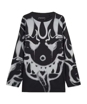 Y3 Chito Graphic Long-sleeve T-shirt - Black