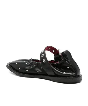 Stella McCartney Studded Buckle-strap Ballet Flats