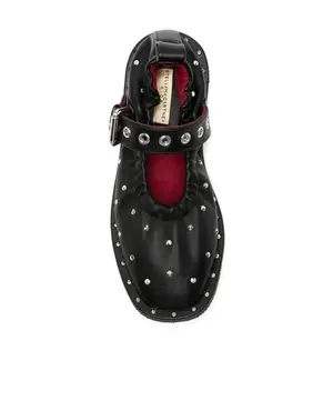 Stella McCartney Studded Buckle-strap Ballet Flats