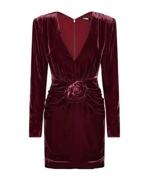 ROTATE BY BIRGER CHRISTENSEN Silk Velvet Mini Dress