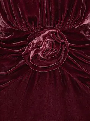 ROTATE BY BIRGER CHRISTENSEN Silk Velvet Mini Dress