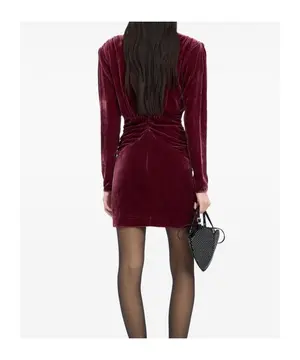 ROTATE BY BIRGER CHRISTENSEN Silk Velvet Mini Dress