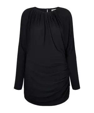 KALLMEYER Rickie Ruched Jersey Mini Dress - Black