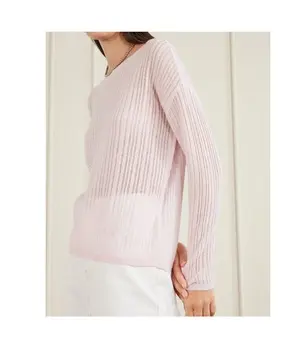ALLUDE Ribbed-knit Cashmere Sweater