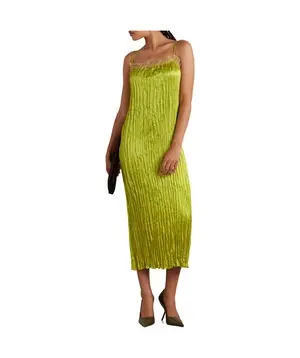 JASON WU Hammered Silk Satin Midi Dress