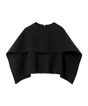 Calvin Klein Wool And Cashmere-blend Cape - Black