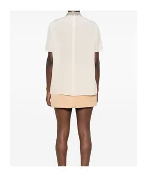 Valentino Garavani Embellished Short-sleeved Top