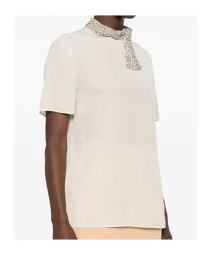 Valentino Garavani Embellished Short-sleeved Top
