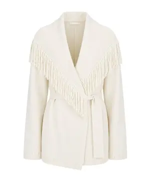 Federica Tosi Fringe Belted Cardigan - No