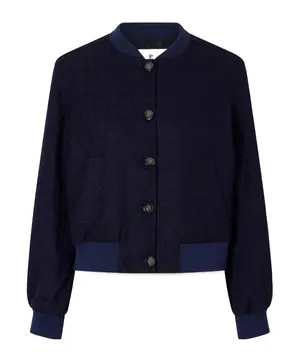 Giuliva Heritage Bouclé-tweed Bomber Jacket - Black