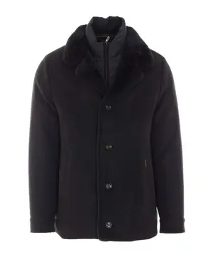 MOORER Teodor Detachable Vest Coat - Black
