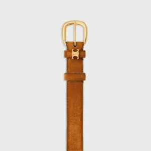 Celine Vivienne Belt 25mm In Suede Calfskin