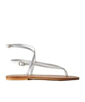 K.JACQUES Abako Leather Sandals - Gray