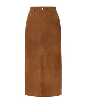 Proenza Schouler Nayah Suede Maxi Skirt