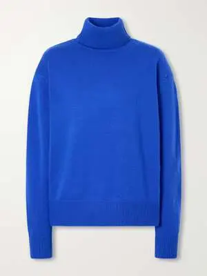 THE FRANKIE SHOP Gala Wool And Cashmere-blend Turtleneck Sweater - Blue