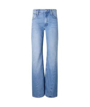 MOTHER The Bookie Twist Skimp Mid-rise Bootcut Jeans - Mid Denim