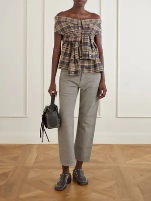 R13 Bf Prince Of Wales Check Straight-leg Jeans