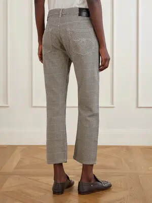 R13 Bf Prince Of Wales Check Straight-leg Jeans