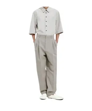 Bottega Veneta Tapered Leg Trousers - Gray