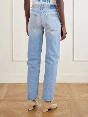 MOTHER The Newbie Skimp Mid-rise Straight-leg Jeans
