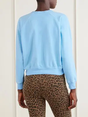 MOTHER The Concert Printed Cotton-jersey Sweatshirt
