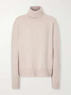THE FRANKIE SHOP Gala Wool And Cashmere-blend Turtleneck Sweater - Beige