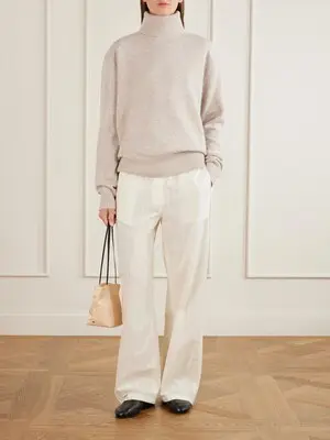 THE FRANKIE SHOP Gala Wool And Cashmere-blend Turtleneck Sweater