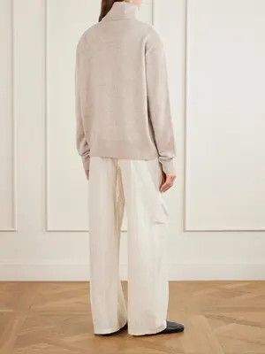 THE FRANKIE SHOP Gala Wool And Cashmere-blend Turtleneck Sweater