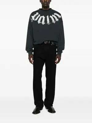Palm Angels Logo Cotton Sweatshirt