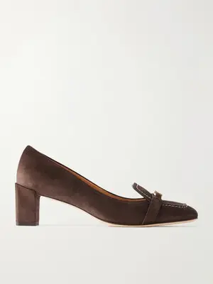 TOD'S 50 Suede Pumps - Brown