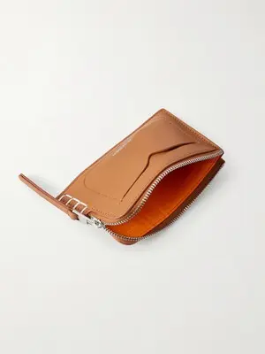 JW Anderson Textured Leather Zip-around Wallet - Brown