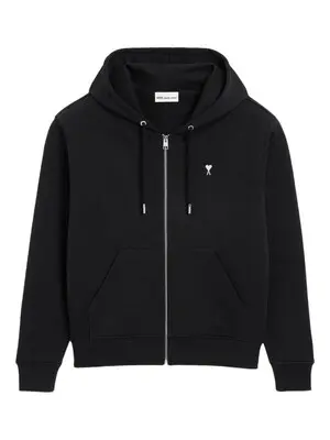 AMI Paris De Coeur Full-zip Hoodie