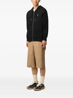 AMI Paris De Coeur Full-zip Hoodie