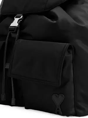 AMI Paris Marcel Nylon Backpack