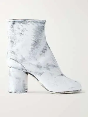 MAISON MARGIELA Tabi Split-toe Leather Ankle Boots - Off-white