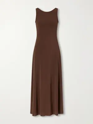 ERES Sculpture Backless Maxi Dress - Brown