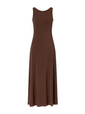 ERES Sculpture Backless Jersey Maxi Dress - Brown